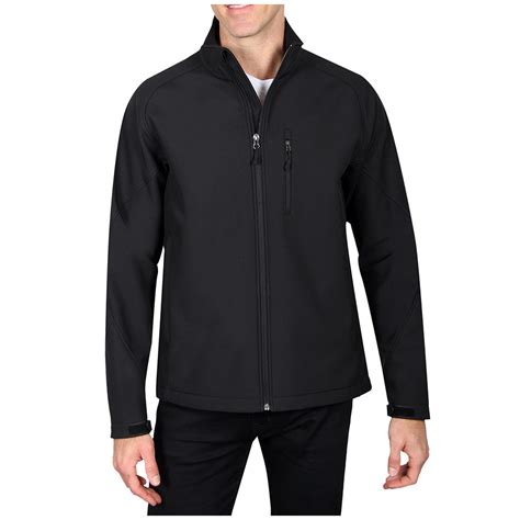 Mens Tactical Windproof Jacket Mfh High Defence Softshell Jacket Black
