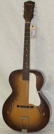 Silvertone Archtop Acoustic Guitar With Original Ca