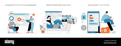 Data Driven Hr Illustration Streamlining Hr Tasks With Automated Performance Management