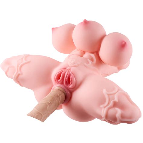 Denvir 4 5kg Three Breasts Hentai Sex Toy Lewd Tattoo Girl Double Vagina