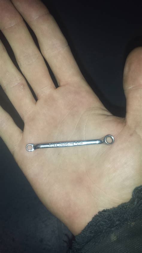 I See Your Tiny Screw Driver And Raise You This Small Wrench