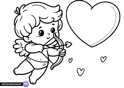 Cupid Coloring Pages Free Printable Coloring Pages