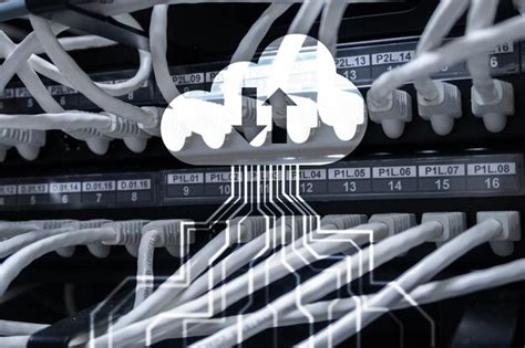 premium photo cloud server and computing data storage and processing internet and technology