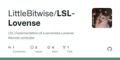Github Littlebitwiselsl Lovense Lsl Implementation Of A Serverless Lovense Remote Controller