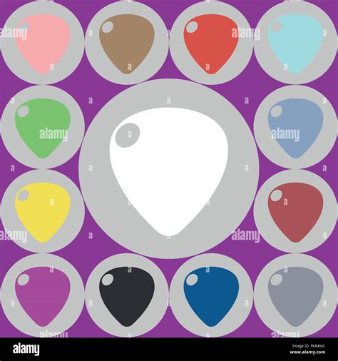 Vector Icons Guitar Pick Stock Vector Image And Art Alamy