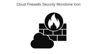 Cloud Firewalls Security Monotone Icon In Powerpoint Pptx Png And Editable Eps Format PPT PowerPoint