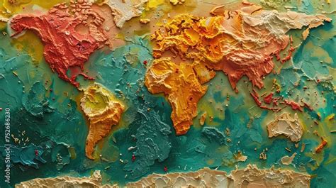 World Map That Show The Progression Of Global Warming Red Colored Areas Indicate Areas Where