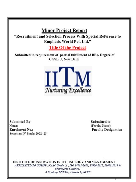 Dummy Project Pdf Recruitment Human Resources