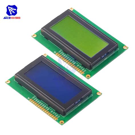 M Dulo 1604lcd Pantalla Lcd De 16x4 Caracteres Lcm Luz Negra Azul Amarilla Para Arduino 5v 