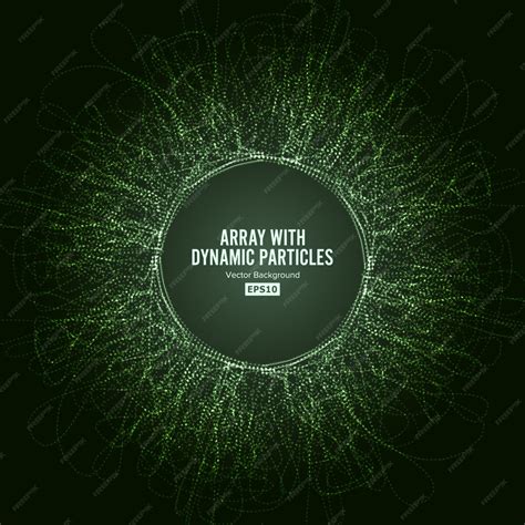 Premium Vector Array With Dinamic Particles