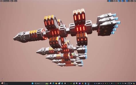 Modular Spaceship One 3d Model By Apuart
