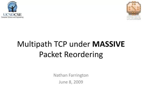 Ppt Multipath Tcp Under Massive Packet Reordering Powerpoint