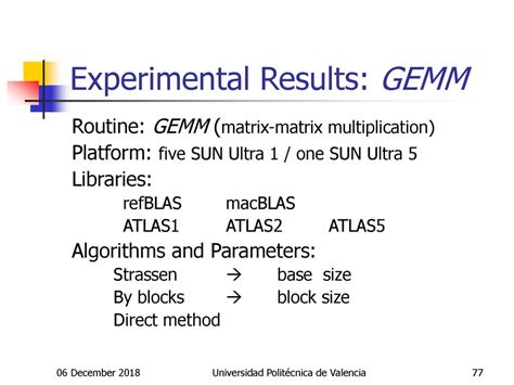 Advances In The Optimization Of Parallel Routines Ii Ppt Download