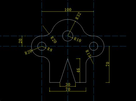 Cad梦想画图 Cad画图软件 技术咨询 Cad教程 Cad绘制机械零件的练习题
