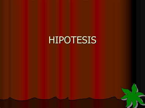 Hipotesis