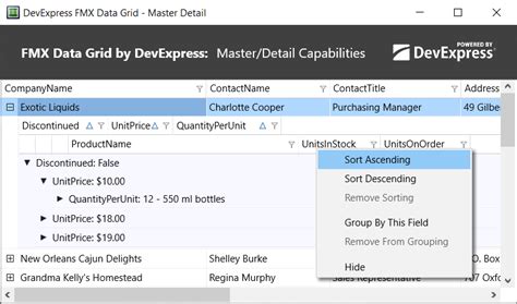 Devexpress Fmx Grid Now Available