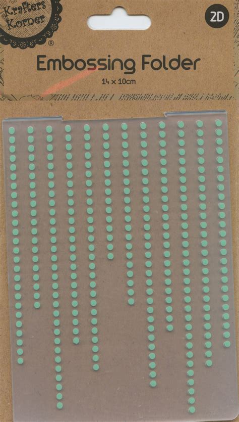 Embossing Folder Dots Different Length Drops One Folder The Crafty Bear Shop