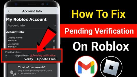 How To Fix Pending Verification On Roblox 2024 Roblox Email Pending Verification Youtube