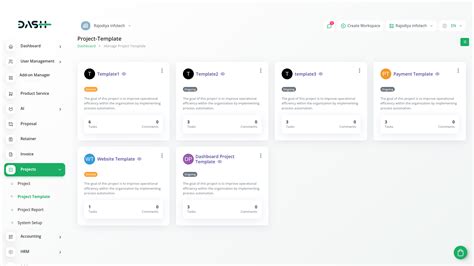 Project Template Dash Saas Add On