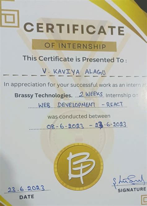 kaviya alagu v on linkedin internship on web development