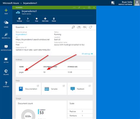 integrating azure search with kentico