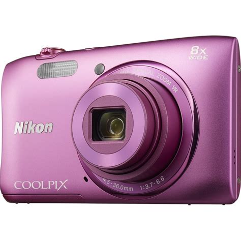 Nikon Coolpix S3600, pink - Compact cameras - Photopoint