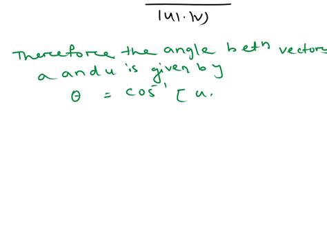 Solved What Does Dot To Compute When Applied To Two Unit Vectors O Sine Of Angle Between Two