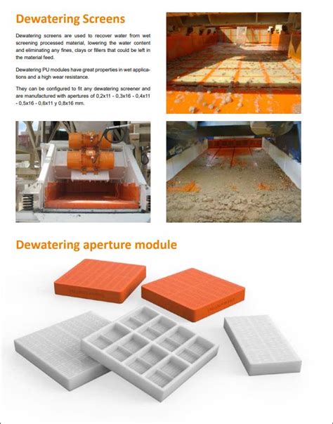 Oem Urethane Modular Screen Panel For Dewatering And Mining