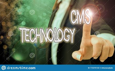 Text Sign Showing Cms Technology Conceptual Photo Programs That Are