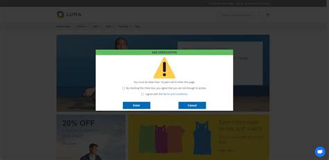 magento 2 age verification popup by mageplaza firebear