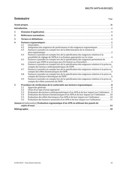 ISO TS Respiratory Protective Devices Human Factors Part Ergonomic Factors