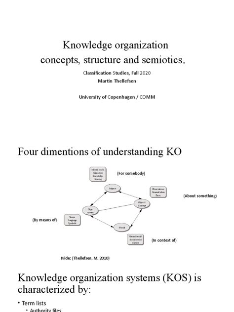 Knowledge Organisation Concepts Structure Semiotics Pdf Information