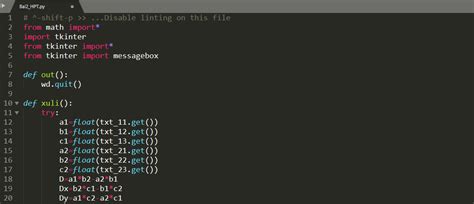 [python tkinter] giẢi hỆ phƯƠng trÌnh bẬc nhẤt hai Ẩn vn
