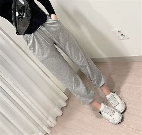 핏보장키작녀추천 스마일 패치 기본 조거 팬츠 핏보장 에이블리