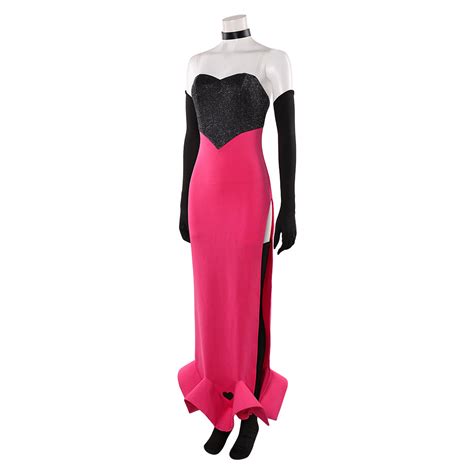 Hazbin Hotel Angel Dust Red Cosplay Dress For Adult Female Halloween