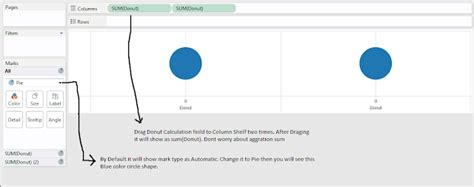 Tableau Expert Info Scenario How To Create Donut Chart In Tableau Using One Dimension And