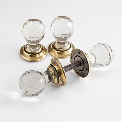 Early Twentieth Century Faceted Glass Door Knobs Lassco Englands Prime Resource For