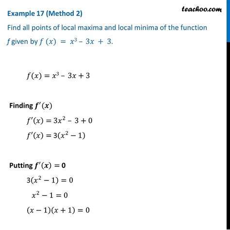 Example Find All Points Of Local Maxima And Local Minima