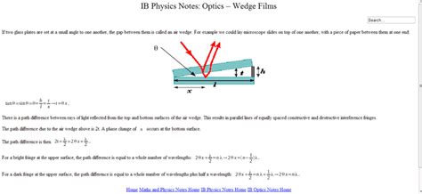 Optical Path Difference Of Air Wedge • Physics Forums