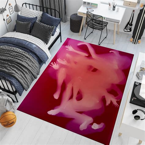 Erotic Art Rug Modern Colorful Bedroom Decor Etsy