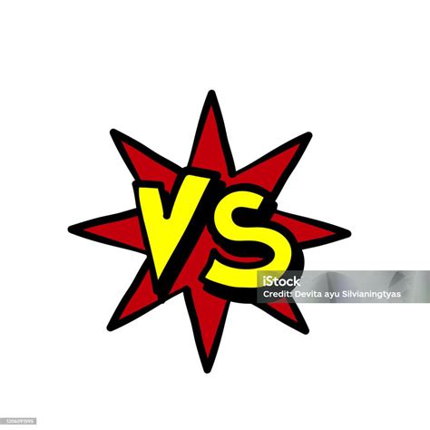 손으로 그린 만화 대 프레임 대 번개 광선 테두리 만화 싸움 결투와 대결 로고 싸움 Vs 전투 도전 스포츠 팀 충돌 낙서 일치