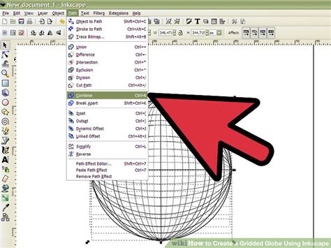 How To Create A Gridded Globe Using Inkscape 11 Steps