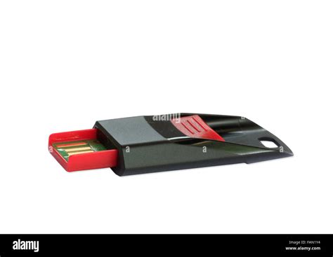 USB Memory Stick On White Background Stock Photo Alamy