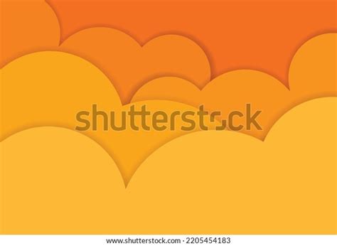 Abstract Orange Background Design Curve Layers Stock Vector Royalty Free 2205454183 Shutterstock