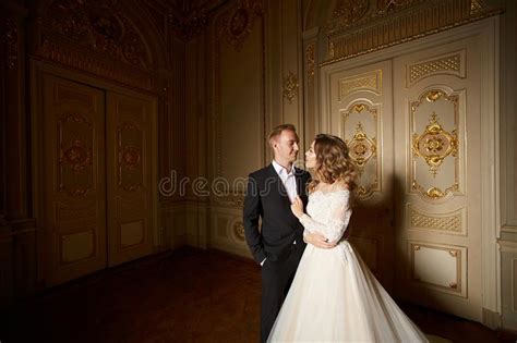 Adorable Elegant Woman Seducing Her Handsome Boyfriend Stock Photo Image Of Beauty Happiness