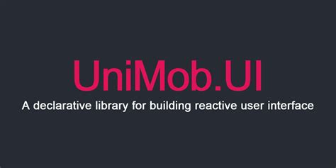 Github Codewriter Packages Unimob Ui Mvu Redux Like Library For Building Declarative Ui In