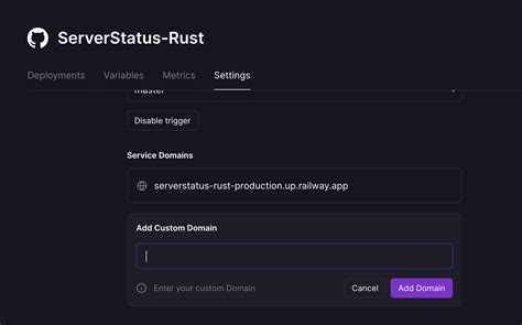 Railway 部署 Rust 版 Serverstatus 云探针