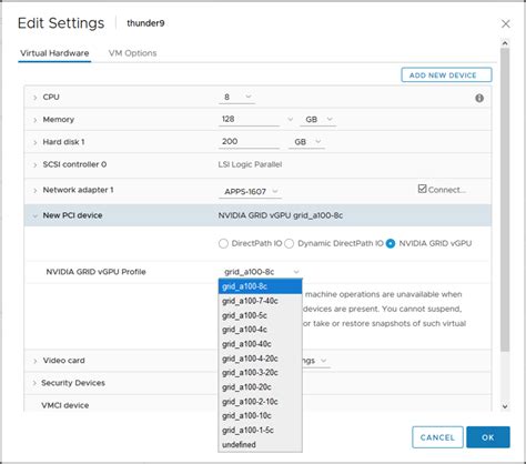 Vsphere 7 With Multi Instance Gpus Mig On The Nvidia A100 For Machine