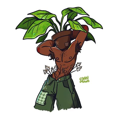 Plant Person Drawing Plant People Drawing Earthy Characters Swag Art