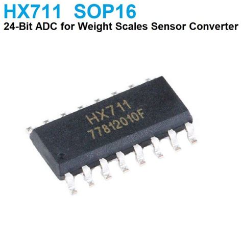 Hx711 Ic Adc 24bit Sop16 Weight Sensor Converter Smd Uge Electronics